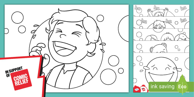 FREE! - Comic Relief: Simple Colouring Sheets Ages 3-5
