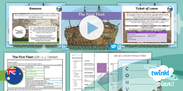 Year 4 HASS History The First Fleet Lesson 5
