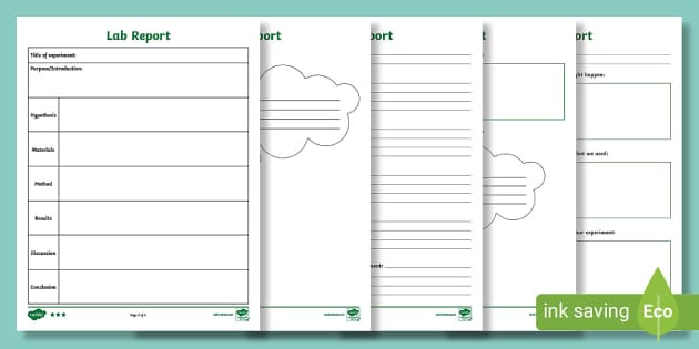 Scientific Method Lab Report Template teacher Made 