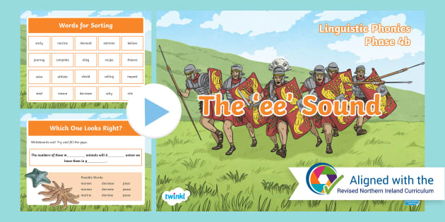 Northern Ireland Linguistic Phonics Stage 5 and 6, Phase 4b, 'ee' Sound