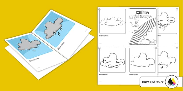 Lector emergente: Mi libro del tiempo (Hecho por educadores)