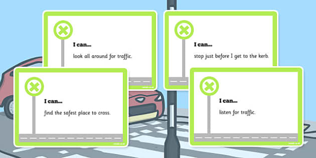 Road Safety I Can Cards (teacher made)