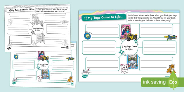If My Toys Came to Life... Mind Map (teacher made) - Twinkl