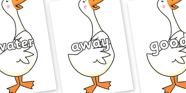 Next 200 Common Words on Hullabaloo Goose to Support Teaching on Farmyard