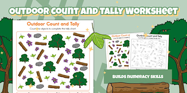 Outdoor Count and Tally Worksheet