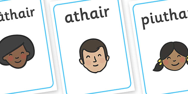 Scottish Gaelic Family Display Posters (Teacher-Made)