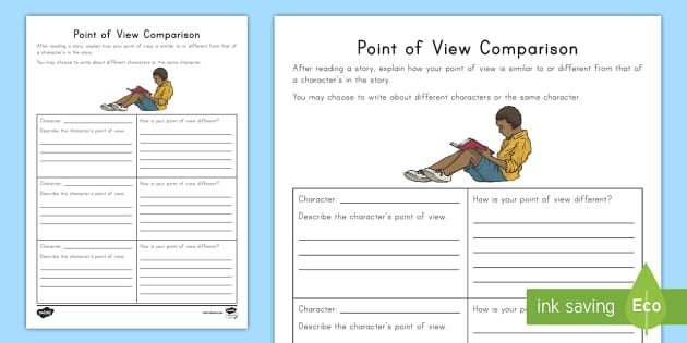 Point of View Comparison Activity (teacher made)