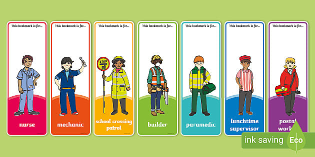 FREE! - People Who Help Us Editable Bookmarks