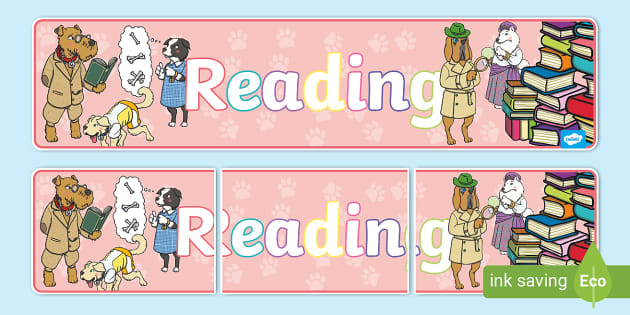 Reading Dogs Totally Pawsome Gang Display Banner - Twinkl