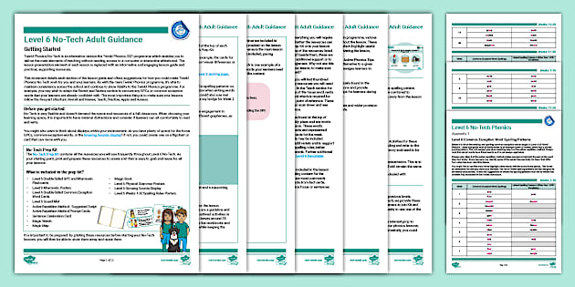 Level 6 No-Tech Adult Guidance
