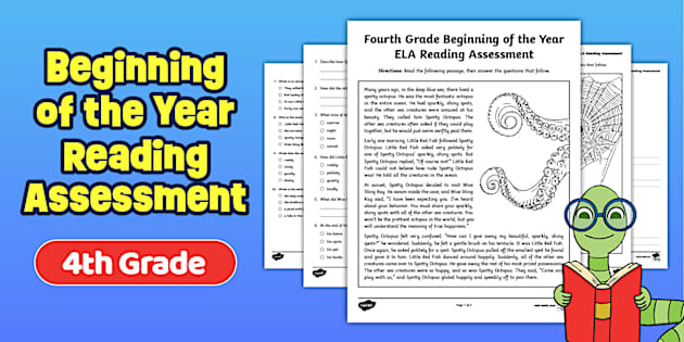 Fourth Grade Beginning of the Year ELA Reading Assessment