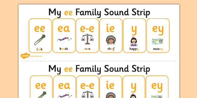 My EE Sound Family Strip - Sound family, EE, alternate