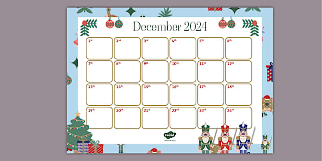 2024 Advent Calendar (teacher made) - Twinkl