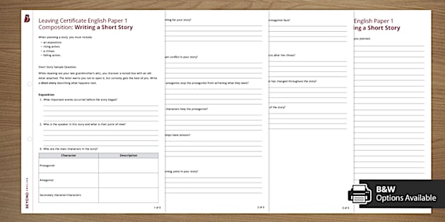 Leaving Certificate English Paper 1 Composition: Writing a Short Story
