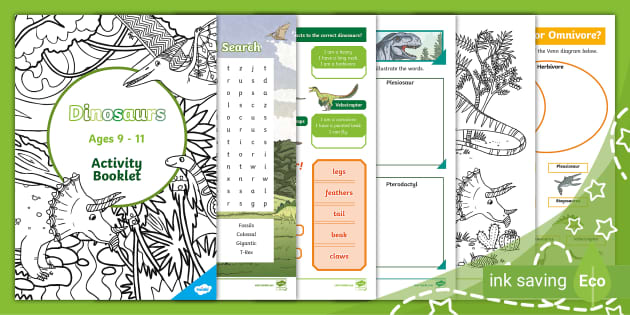 Dinosaurs Activity Booklet (Ages 9 - 11) (teacher made)