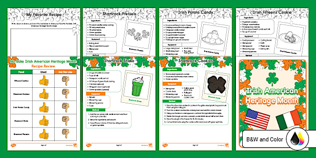 No-Bake Irish American Heritage Month Recipe Booklet
