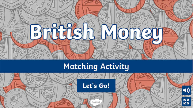 British Money Interactive Matching Activity