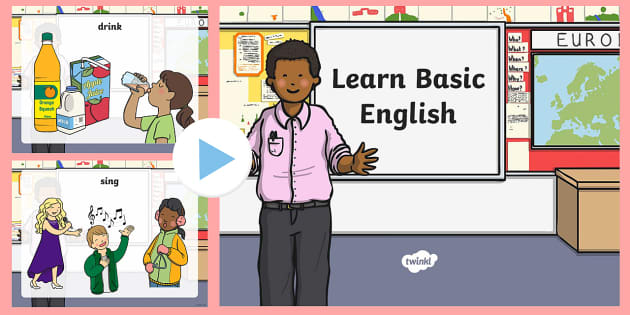 Basic English - School Instructions PowerPoint - Twinkl