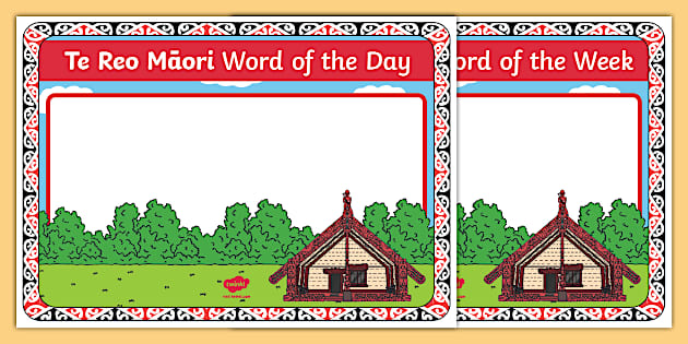 Te Reo Māori Word of the Day/Week Display Posters | NZ