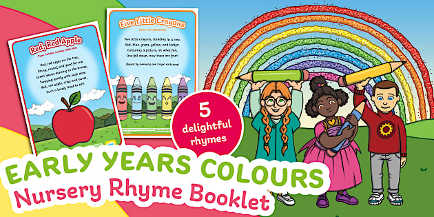 Early Years Colours Nursery Rhyme Booklet