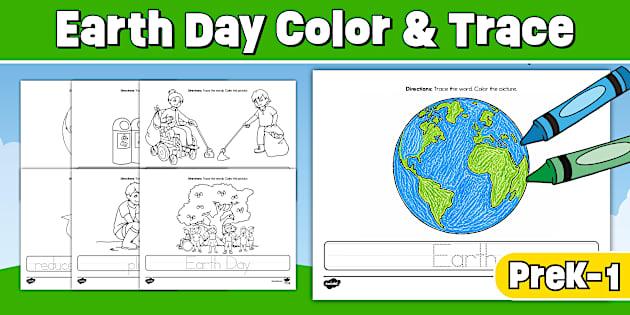 Printable Earth Day Coloring Page Worksheet | Twinkl USA