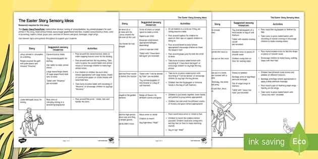 Easter Story Sensory Ideas | Early Childhood | Twinkl