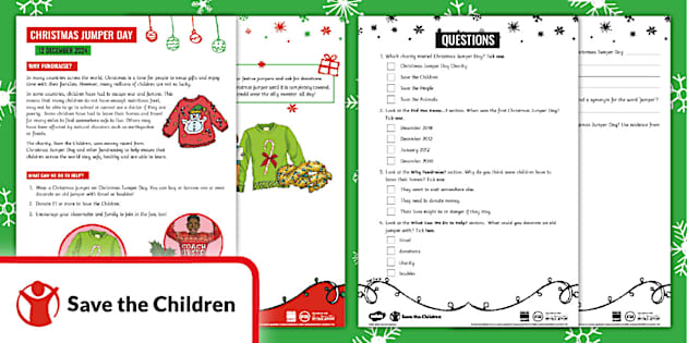 Christmas Jumper Day Ideas and Activities - Twinkl