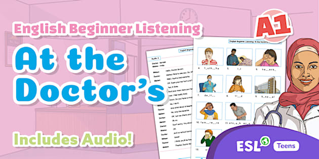ESL At the Doctor's Listening Activity Pack for Beginners