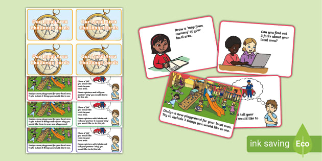 Our Local Area Challenge Cards (teacher made)