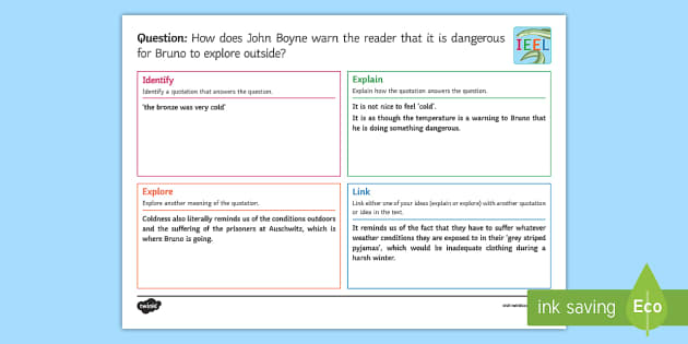 Paragraph Structuring - Exemplar IEEL Worksheet / Worksheet - IEEL, PEAL