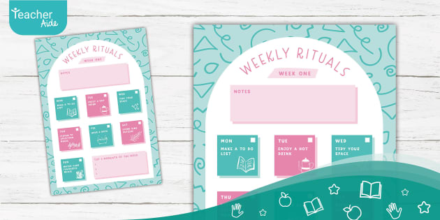 Weekly Rituals Week 1 | Confetti Theme | Teacher Aides
