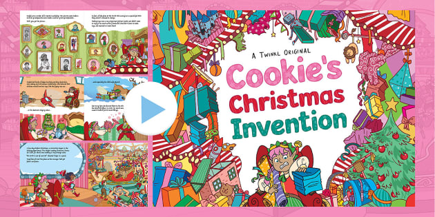 Cookie's Christmas Invention Story PowerPoint (teacher made)