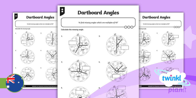 Year 5 Measurement and Geometry: Geometric Reasoning: Dartboard Angles Home