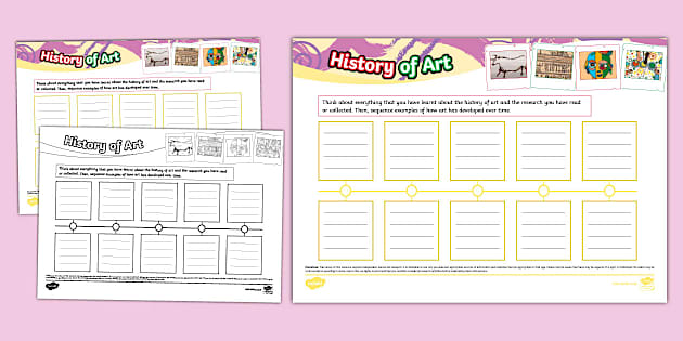 History of Art Sequencing Worksheet (teacher made) - Twinkl