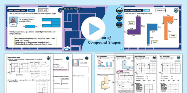 👉 Supports White Rose Maths Y5 Step 5 Area of Compound Shapes