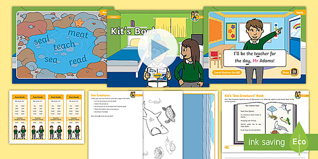 'ea' saying /ee/ Lesson Pack - Level 5 Week 4 Lesson 1 Activity Pack
