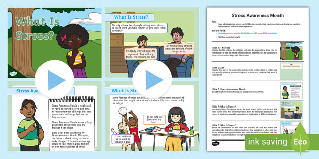 KS1 Stress Awareness Month: What Is Stress? Assembly Pack