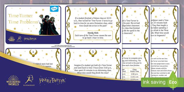 FREE! - 👉 Hermione’s Time Turner Maths Problems | Bloomsbury | Twinkl
