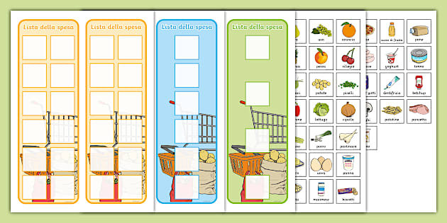 Clipart Lista Della Spesa Modelli Lista Della Spesa | ONLYOFFICE