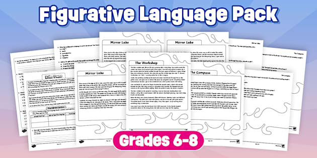 Figurative Language Adventure Stories Pack for 6th-8th Grade
