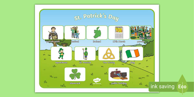 St Patrick's Day Word Mat | Vocabulary | Primary Resource