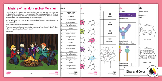 2nd Grade The Mystery of the Marshmallow Muncher Math
