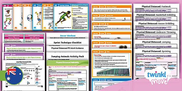 Move PE Years 3-4 Physical Distanced Multiskills Unit Pack