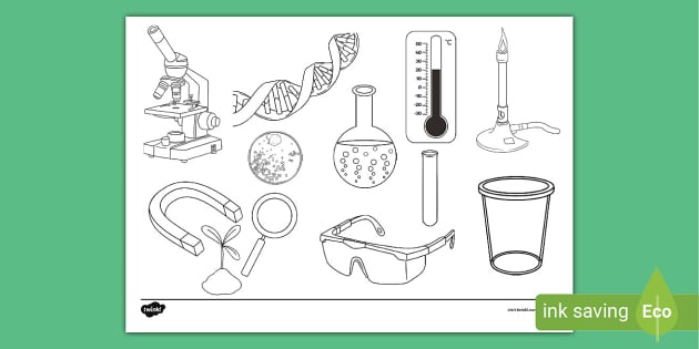 Science Doodle Colouring Page - Twinkl