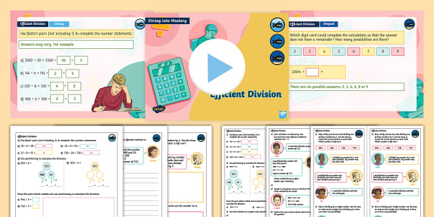 👉 Y5 DIM: Step 10 Efficient Division Teaching Pack