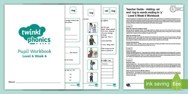 Level 6 Week 6 Phonics Workbook Primary Resources Twinkl