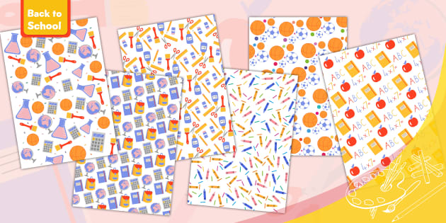Back to School Pattern Posters Pack | Twinkl Art Gallery
