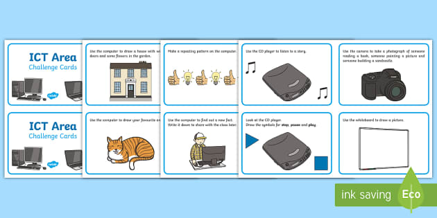 ICT Area Challenge Cards (teacher made) - Twinkl