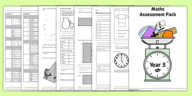 Year 5 Maths Questions Assessment Pack Term 1 Twinkl