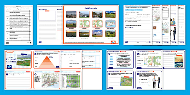 * NEW * Geo Wonderers LKS2: Settlements Assessment Pack